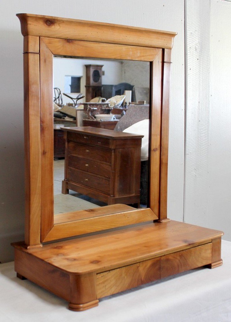 Restoration Period Cherrywood Psyche Cabinet, 1800s for sale at Pamono
