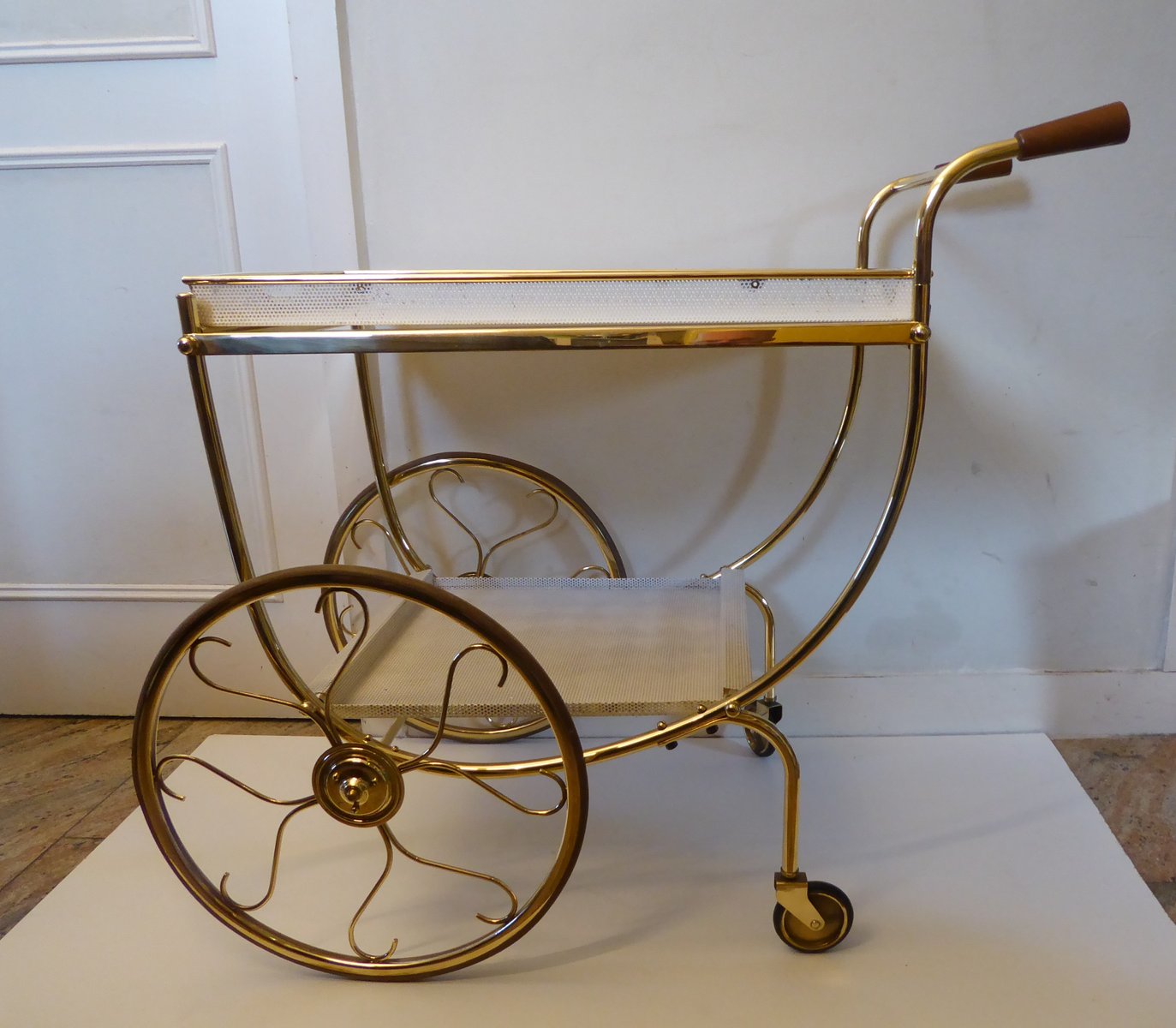 Swedish Brass Serving Cart by Josef Frank for Svenskt Tenn for sale at ...