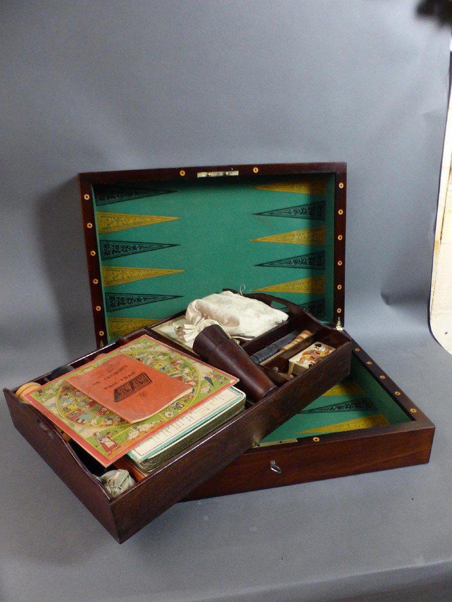 Large Antique Game Box for sale at Pamono