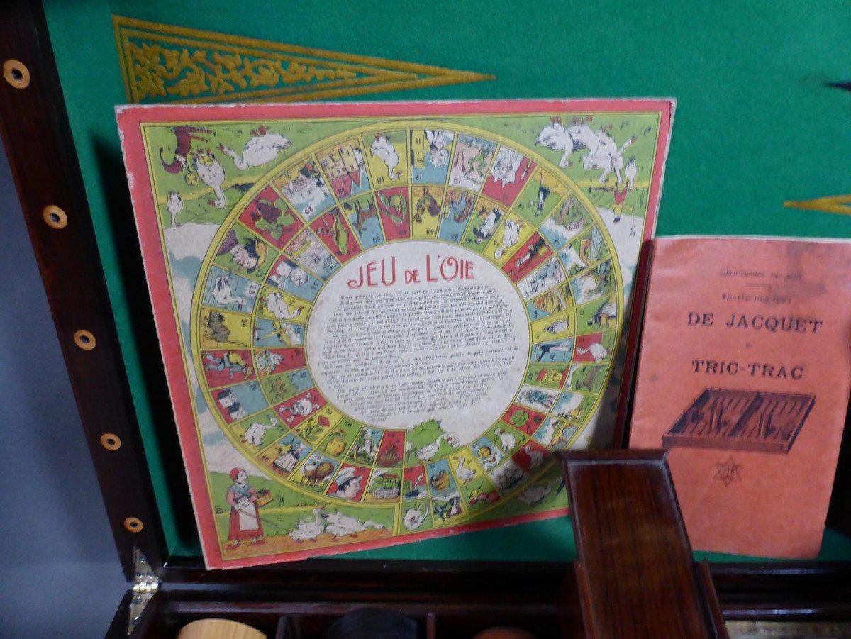 Large Antique Game Box for sale at Pamono