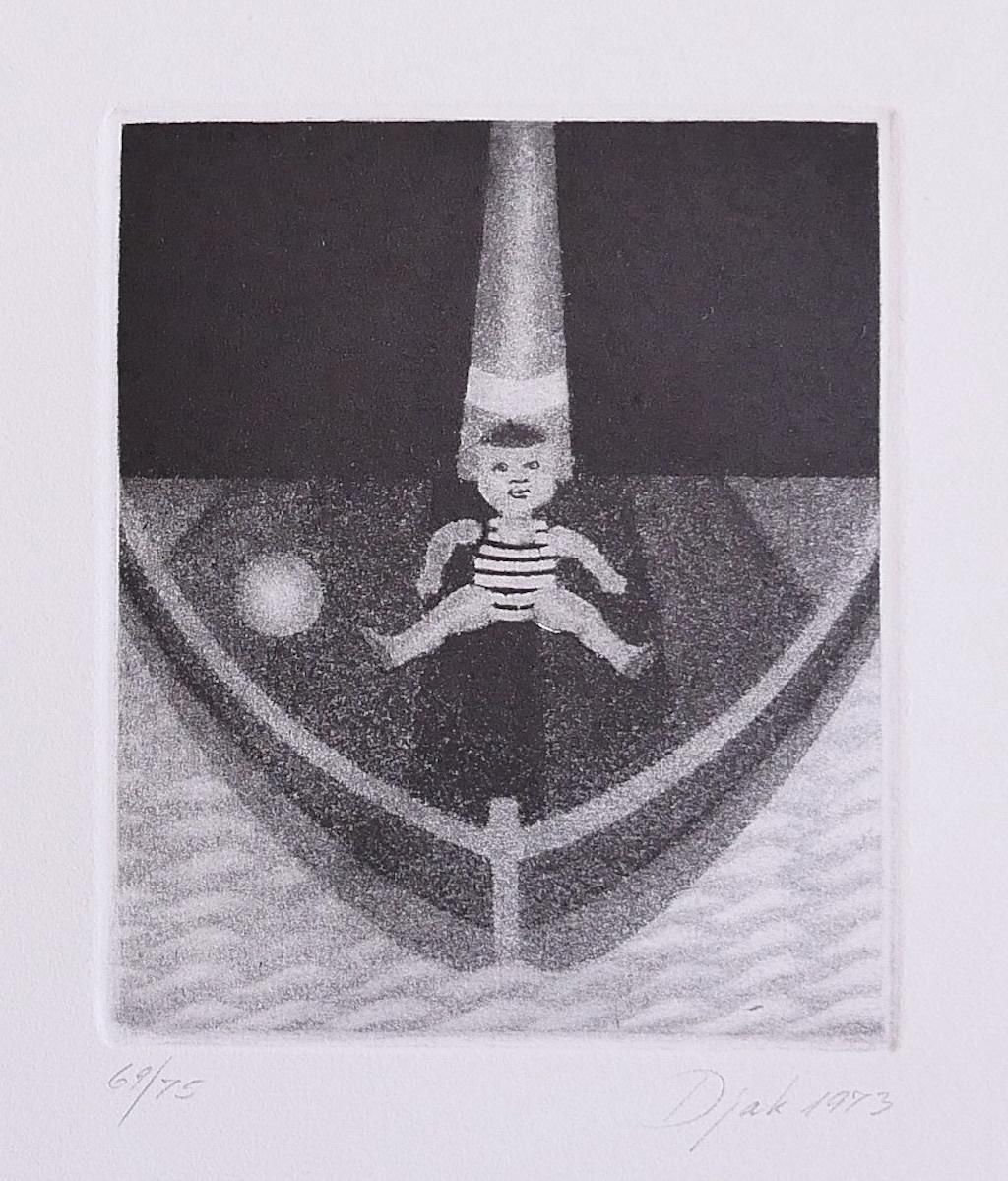 Zivko Djak, Dreamy, Etching, 1973 for sale at Pamono