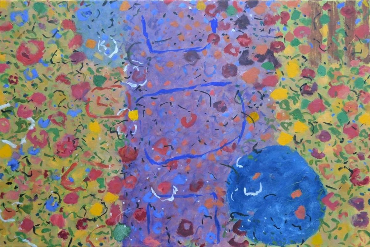 Mirror Pool, Contemporary Abstract Expressionist Oil Painting, 2017 bei ...