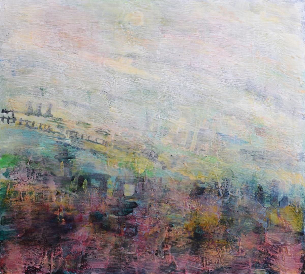 Solstice, Contemporary Encaustic Abstract Painting, 2020 for sale at Pamono