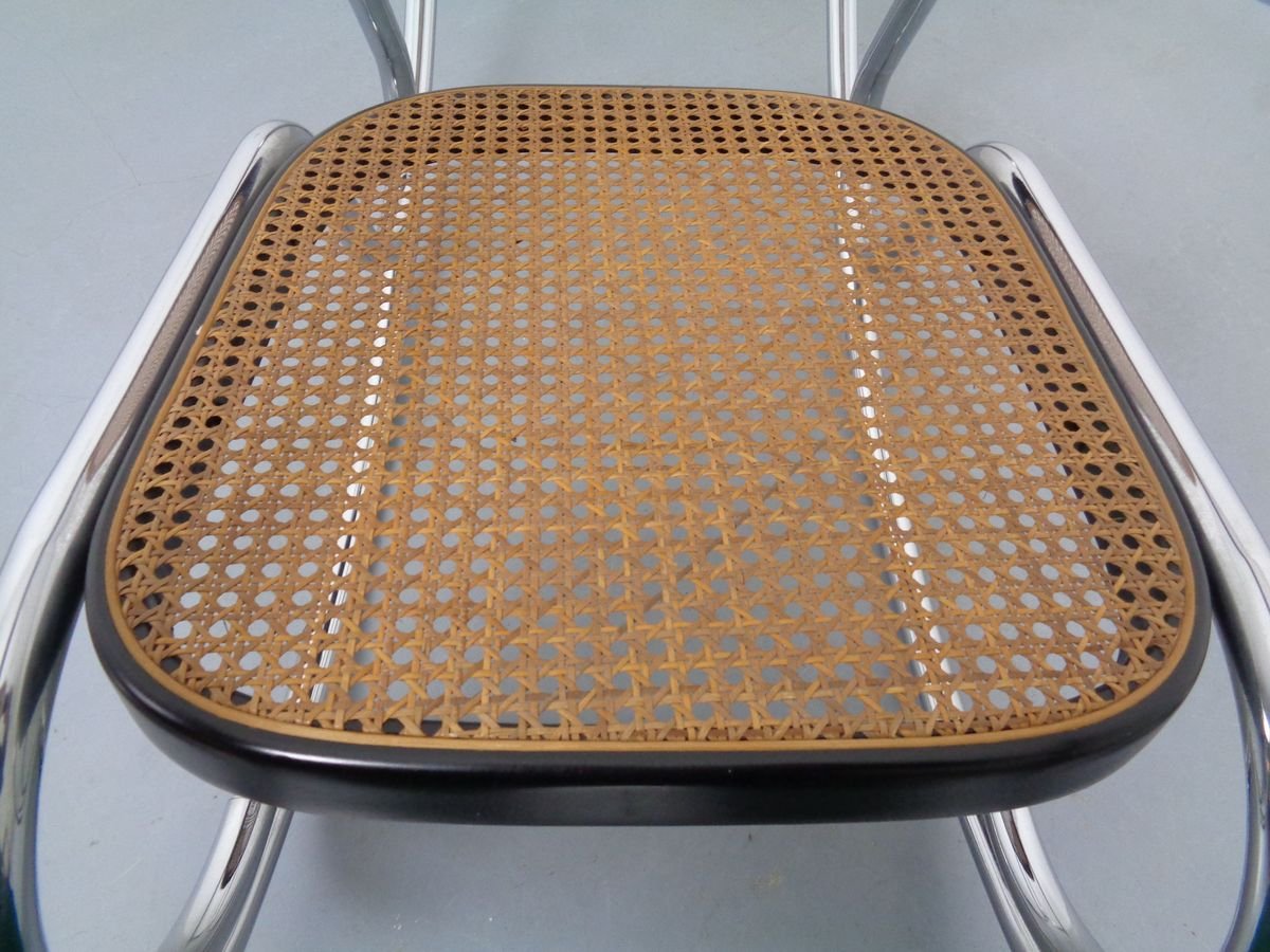 Mid-Century Tubular Steel & Mesh Rocking Chair, 1960s for sale at Pamono