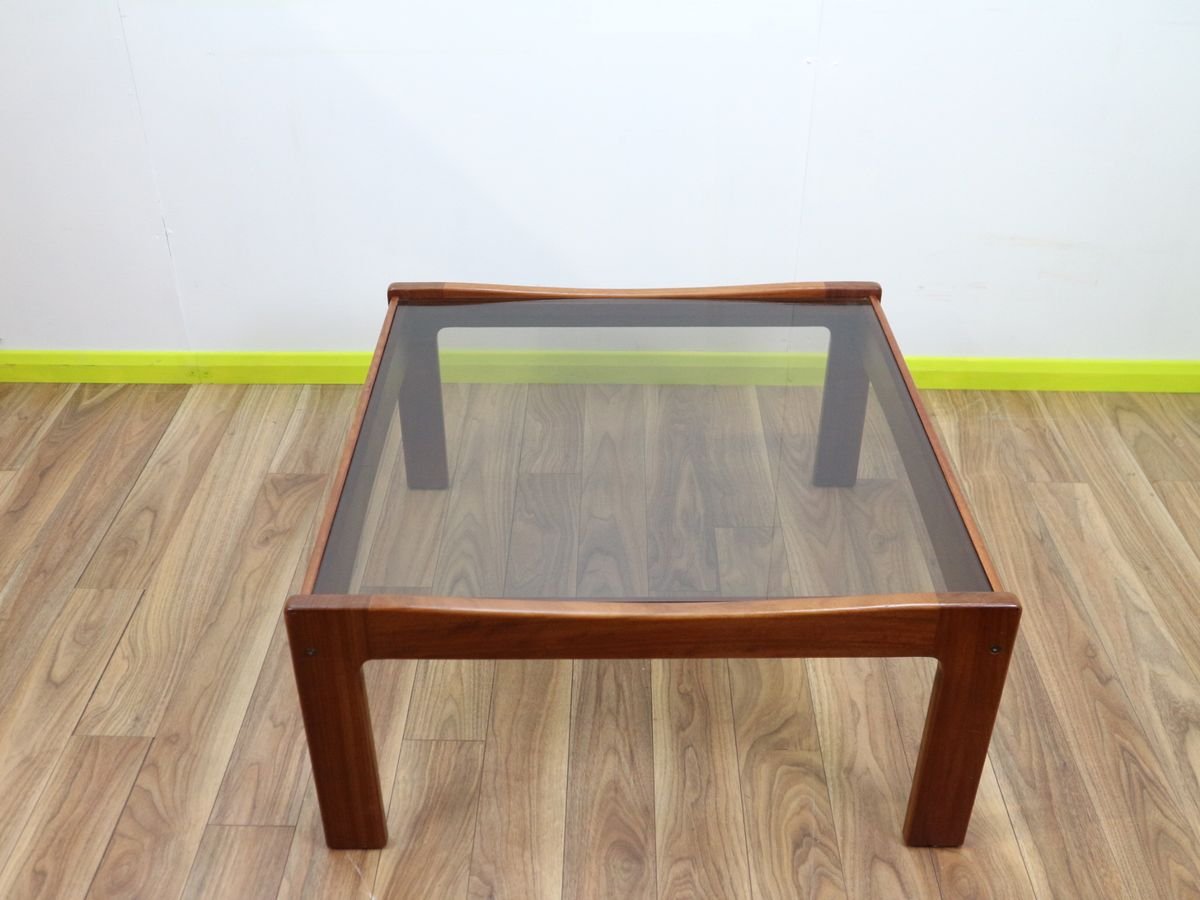 Mid-Century Glass Coffee Table by Myer for sale at Pamono