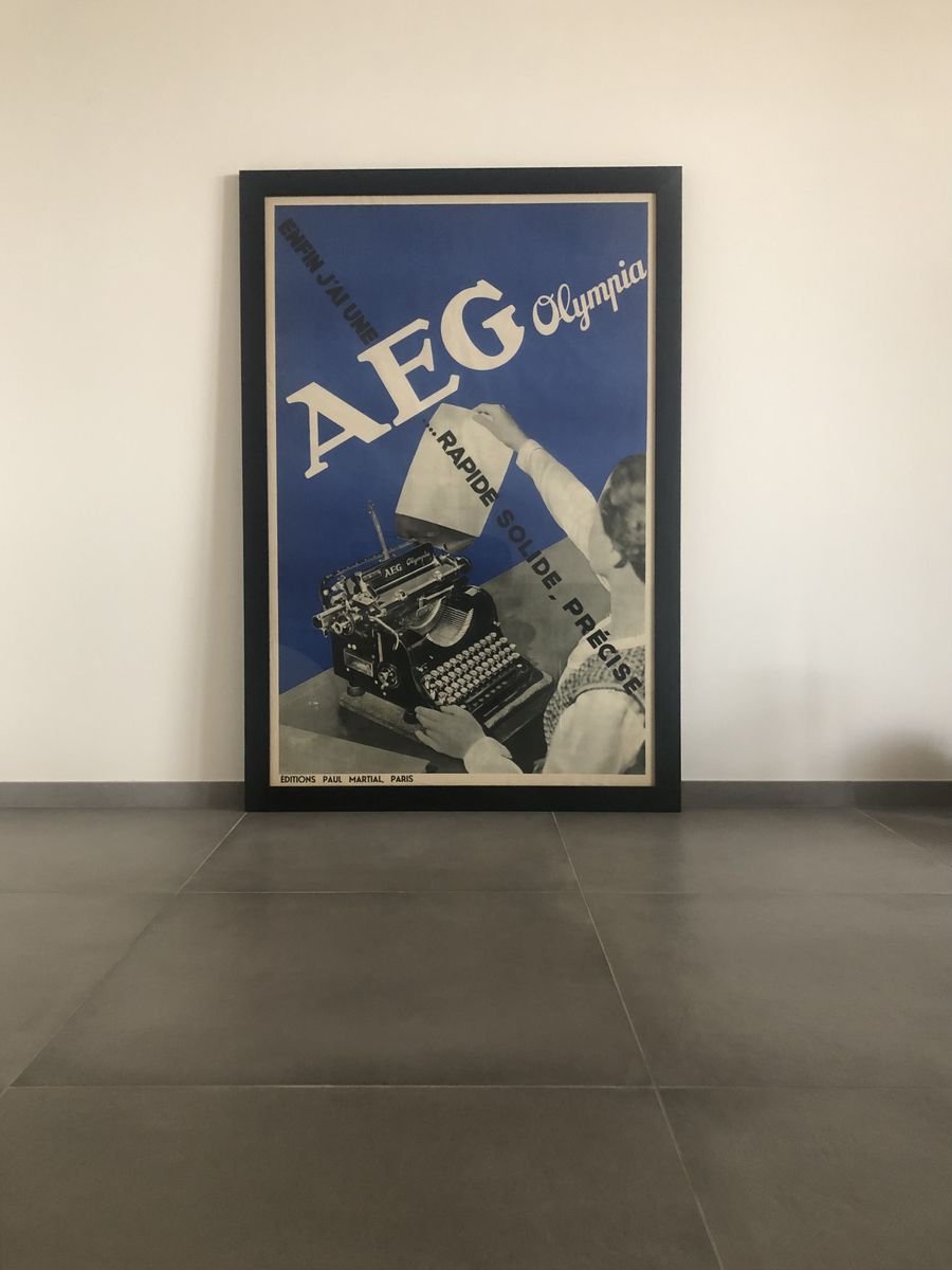 AEG Olympia Promotional Poster by Francis Bernard for Paul Martial ...