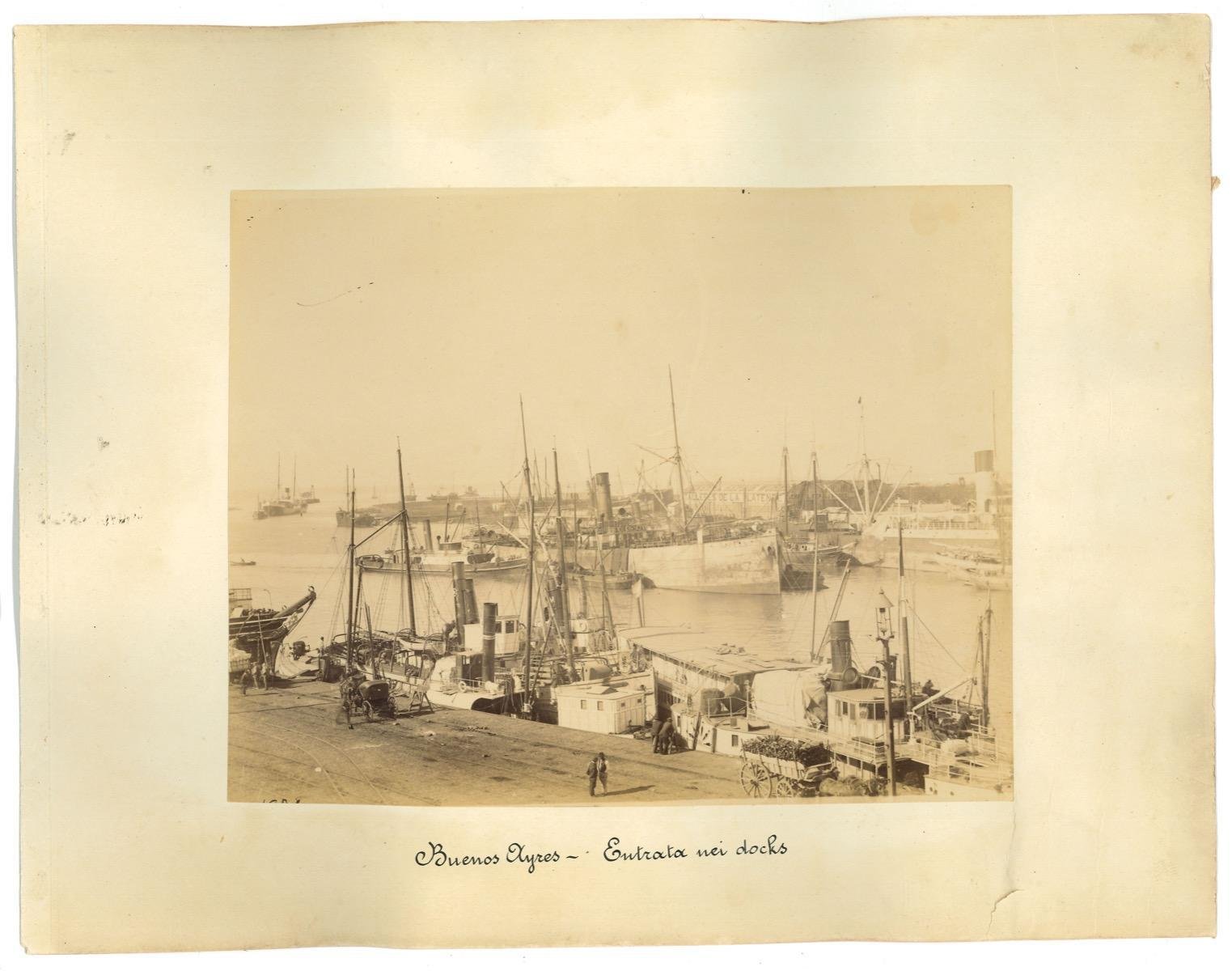Unknown, Ancient View of the Port of Buenos Aires, Photo, 1880s for ...