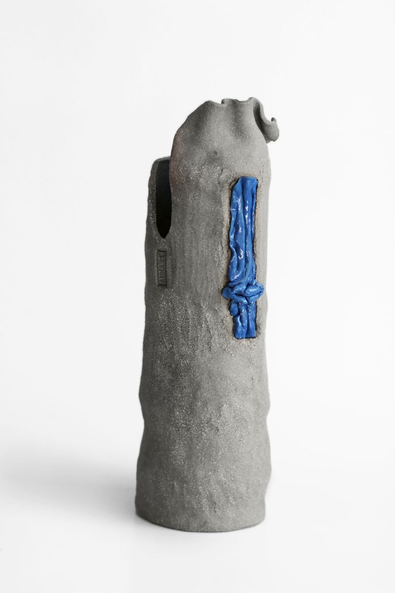 Ceramic Raw Sculptural Series 06 Vase for sale at Pamono