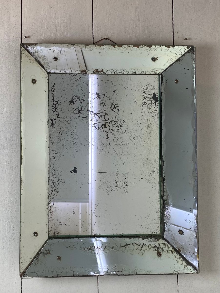 Antique Mercury Glass Mirror, 19th Century for sale at Pamono