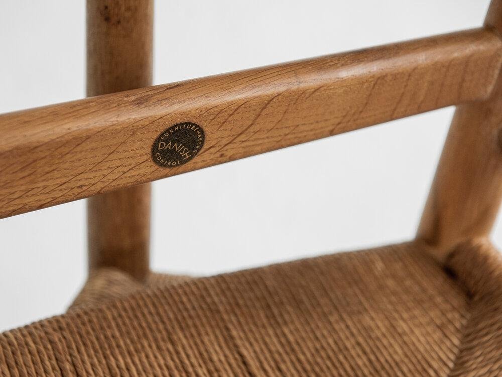 Midcentury Danish CH36 chair in oak by Hans Wegner for Carl & Søn for ...