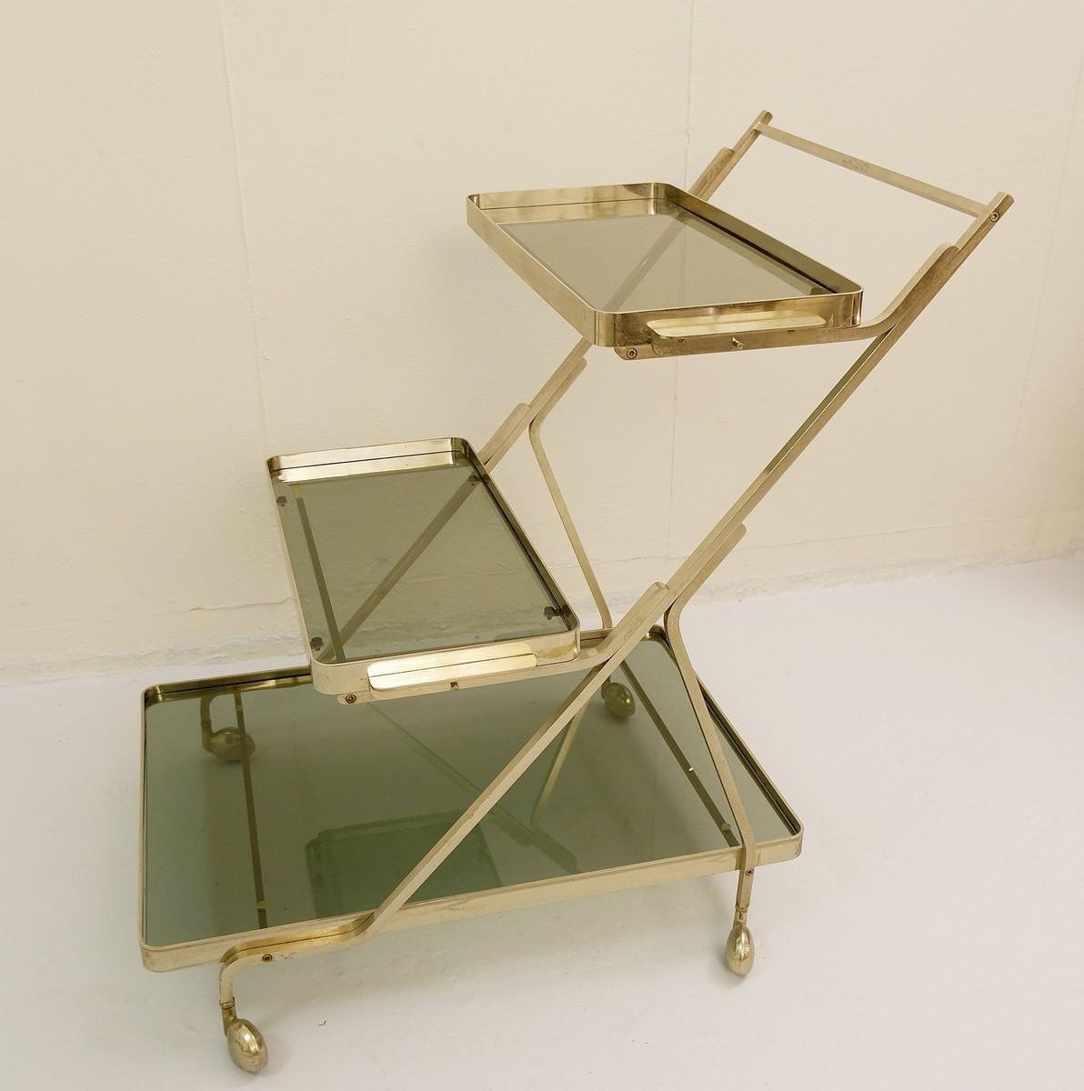 Art Deco Trolley with Removable Tray for sale at Pamono