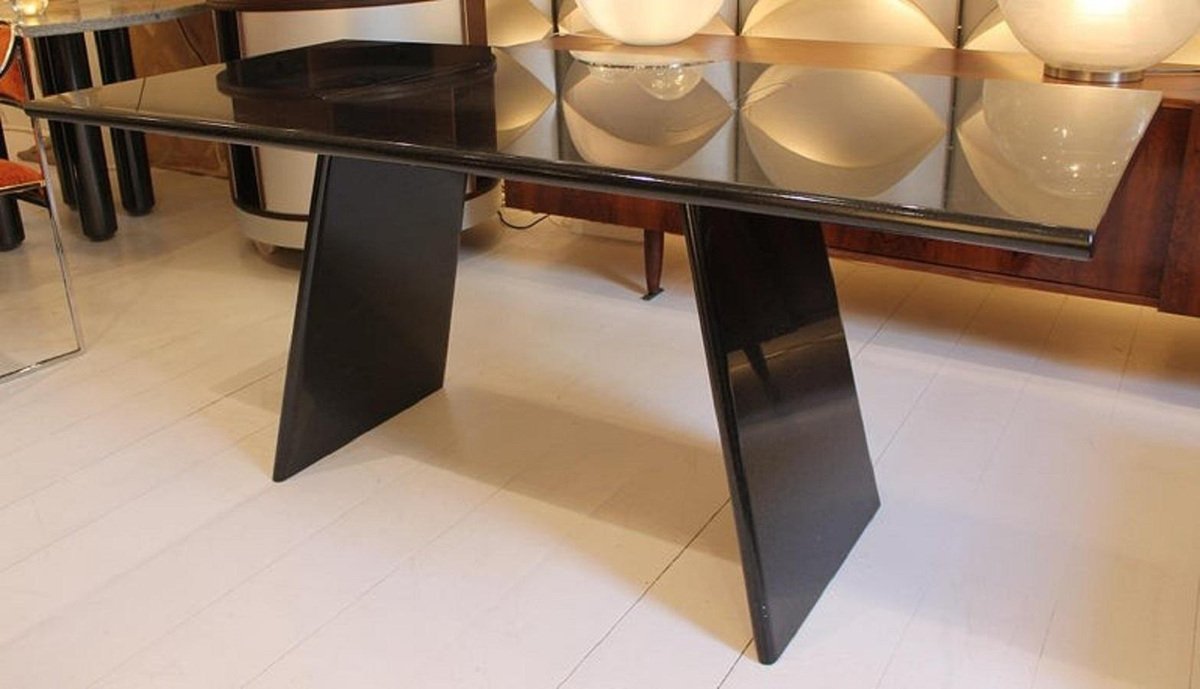 Asolo Table in Black Granite by Angelo Mangiarotti, Italy, 1980s for ...