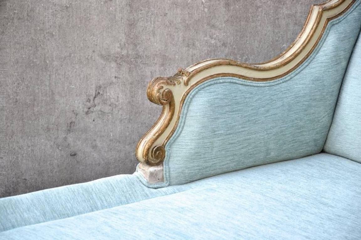 Sofá cama Rococó toscano del siglo XVIII tapizado en venta en Pamono