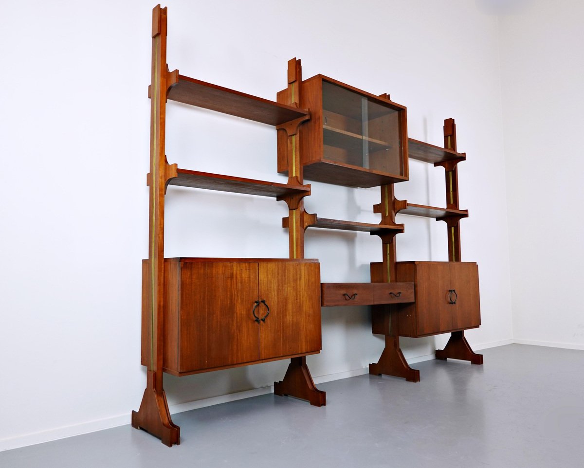 Italian Wall Unit, 1960s for sale at Pamono