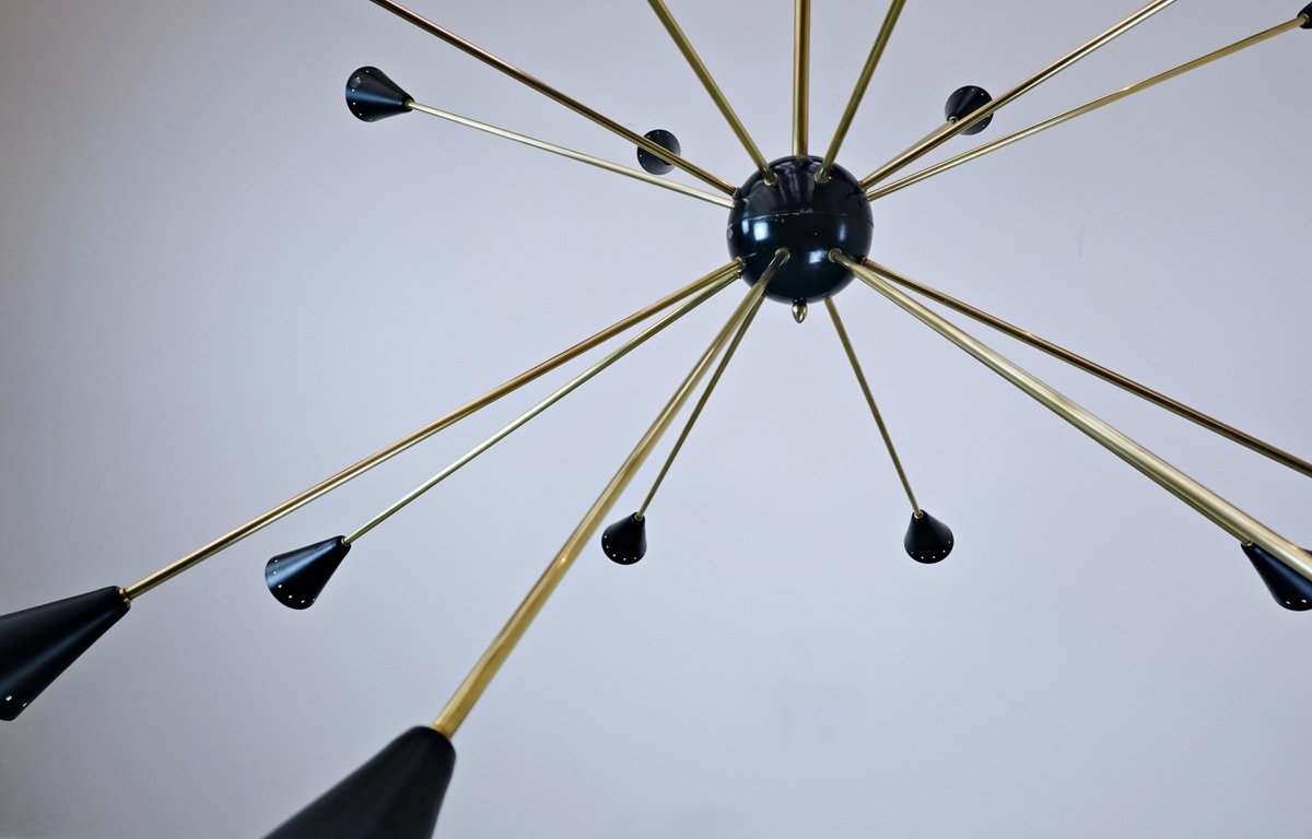 Large Sputnik Ceiling Light, 1960s for sale at Pamono
