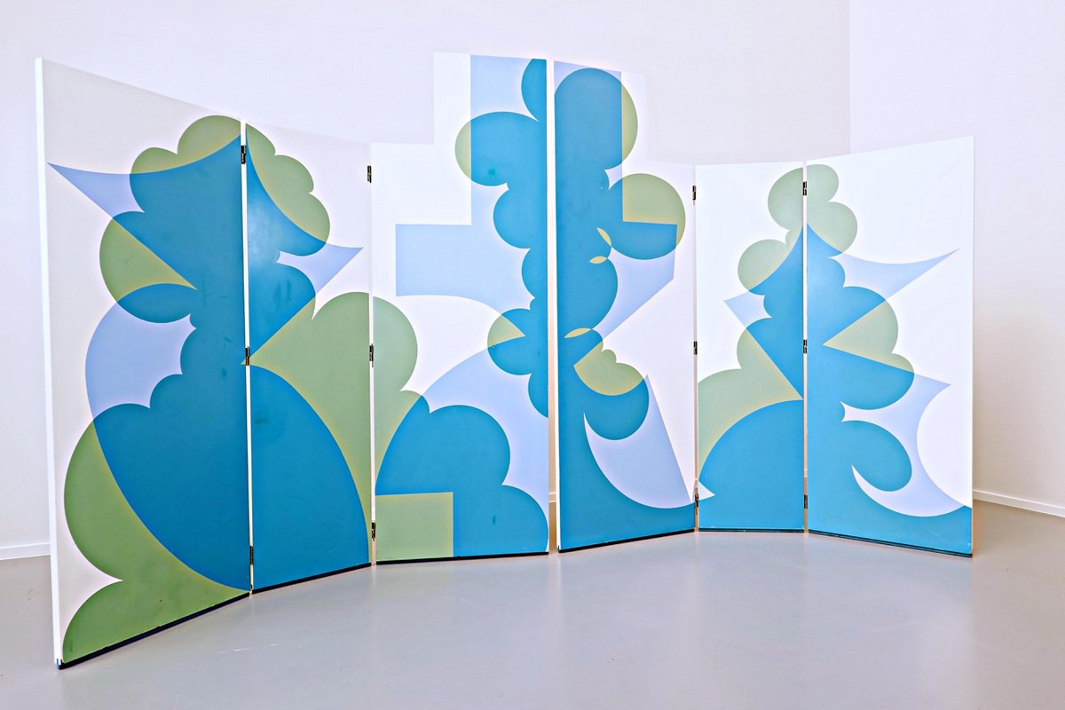 Folding Screen Model Balla by Giacomo Balla for Simon Gavina, 1972 for ...