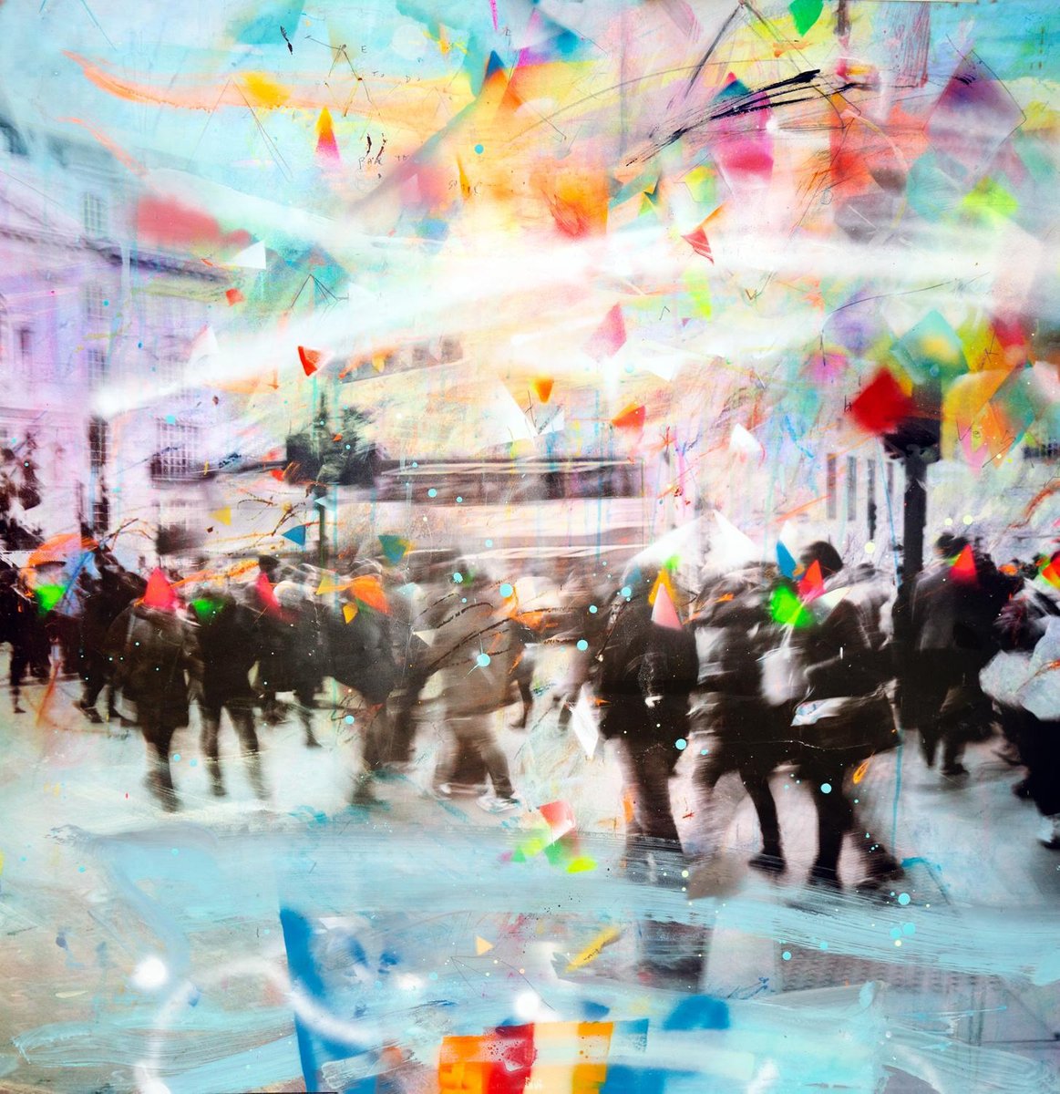 Intergalactica, Hand Painted Photo W Resin, Surfer and Beach Scene ...