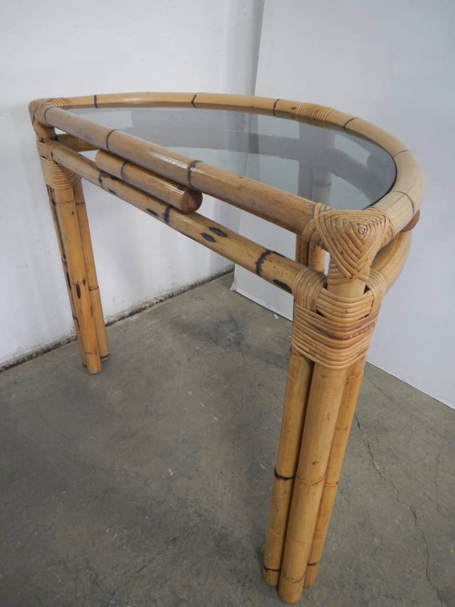 Semicircular Table from Bamù Italia, 1970s for sale at Pamono