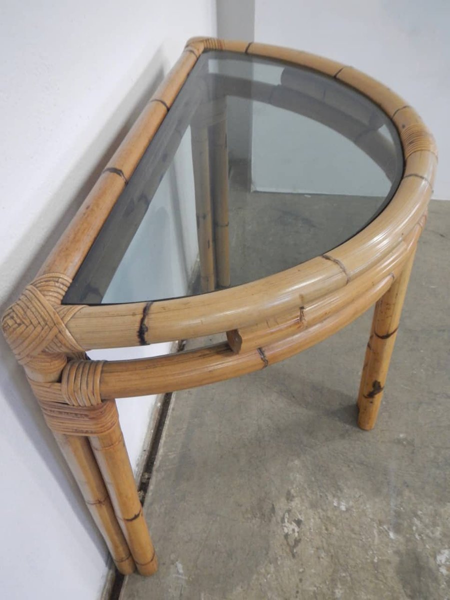 Semicircular Table from Bamù Italia, 1970s for sale at Pamono