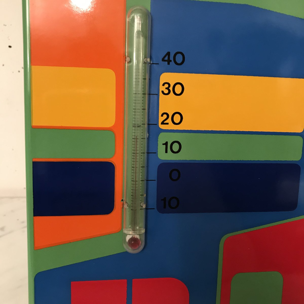 Graphic Work / Thermometer by Claude Faure, 1975 for sale at Pamono