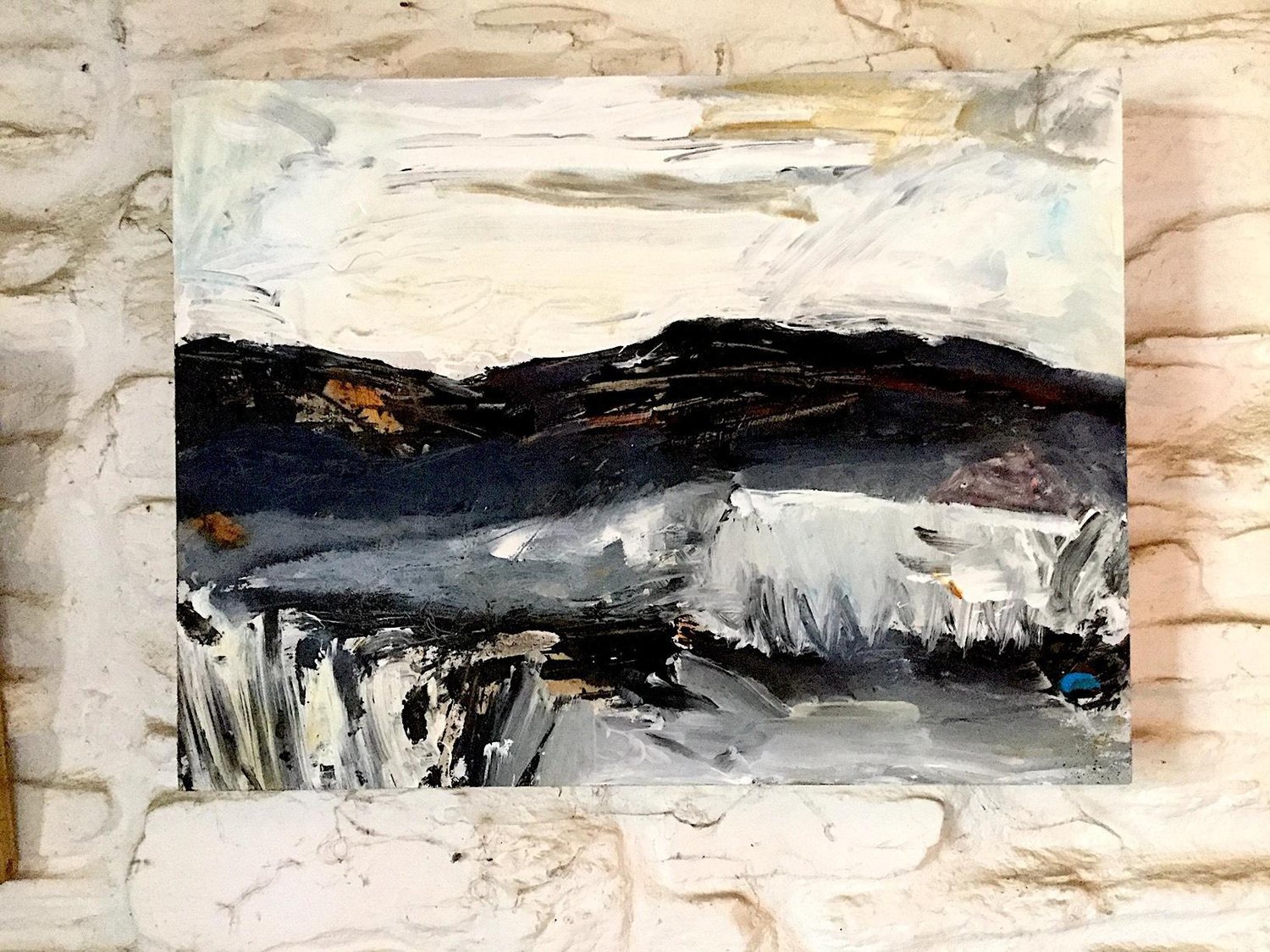 Scratch and Splash, Contemporary Abstract Expressionist Landscape ...