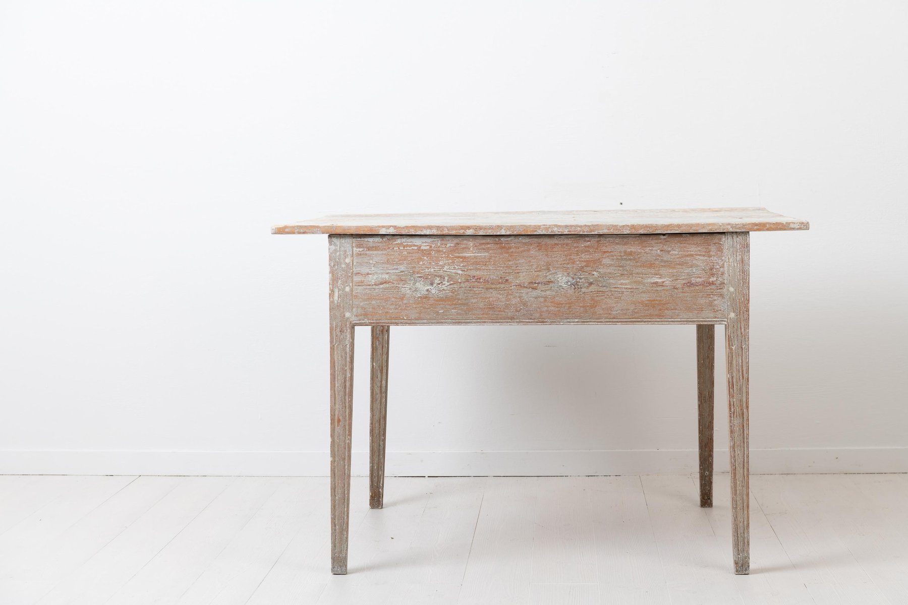 Swedish White Pine Wall Table for sale at Pamono