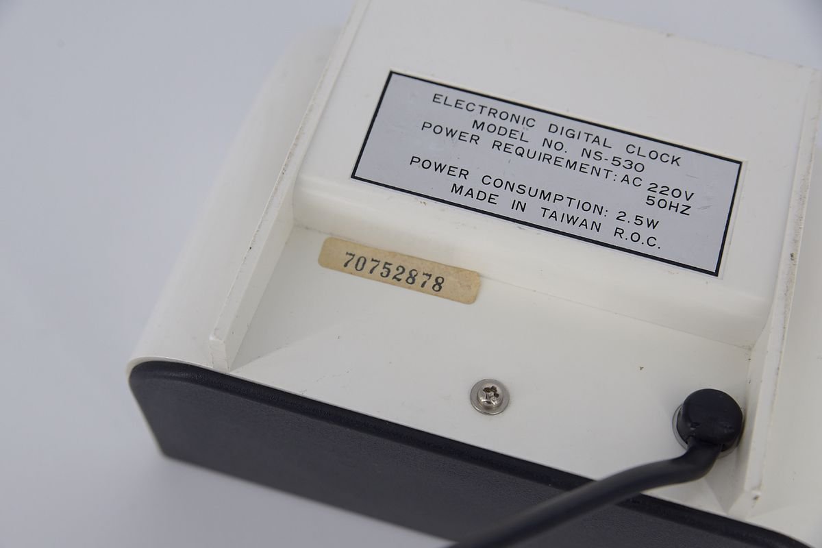 Vintage Space Age Digital Alarm Clock, 1970s for sale at Pamono
