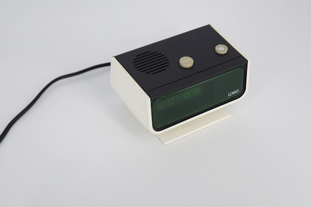 Vintage Space Age Digital Alarm Clock, 1970s for sale at Pamono