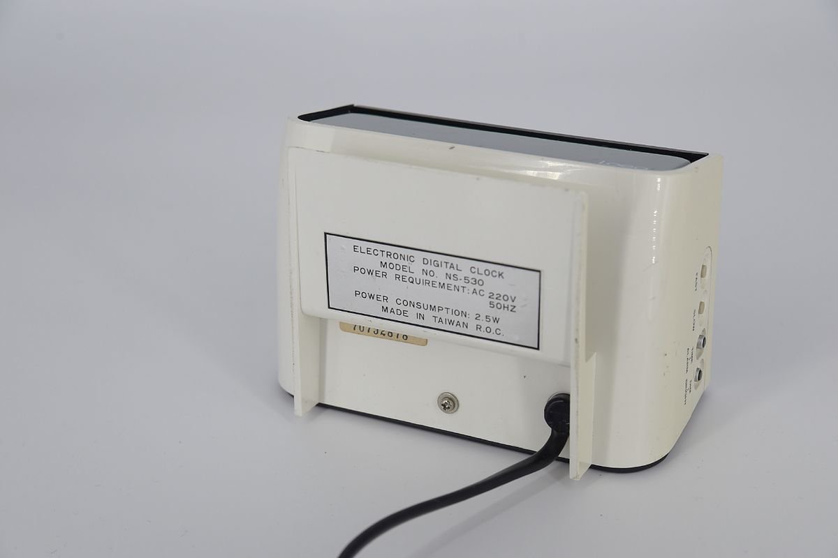 Vintage Space Age Digital Alarm Clock, 1970s for sale at Pamono