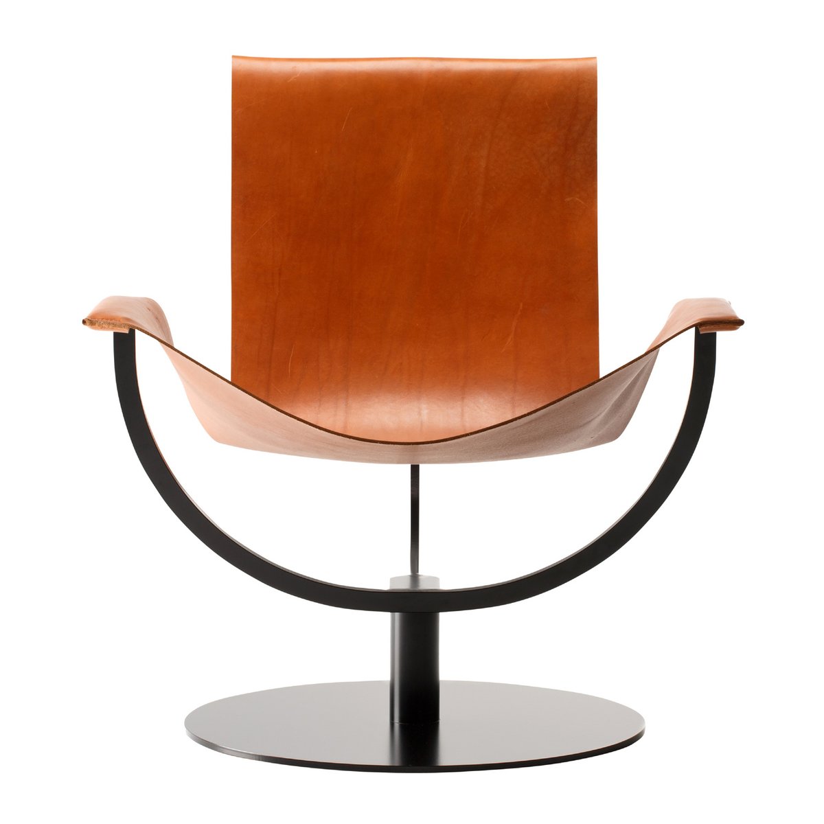 Arch Chair in Cognac Leather by Martin Hirth for Favius for sale at Pamono
