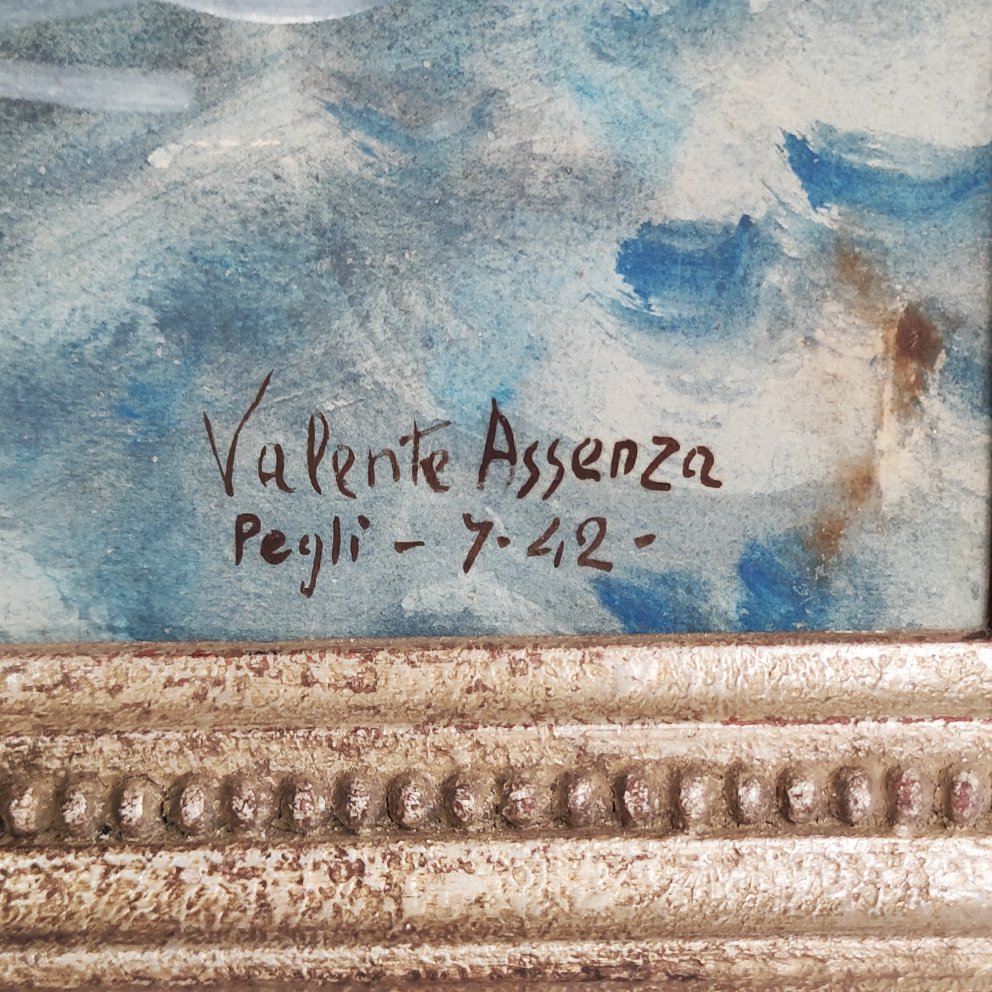 Painting of Women on the Beach at Pegli by Valente Assenza for sale at ...