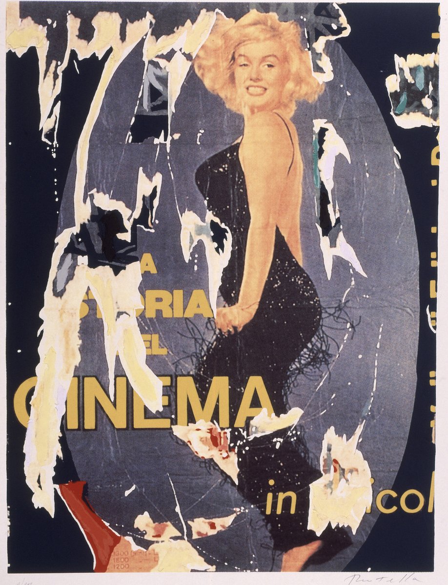 Mimmo Rotella, La historia del cine, la serigrafía y el collage en ...