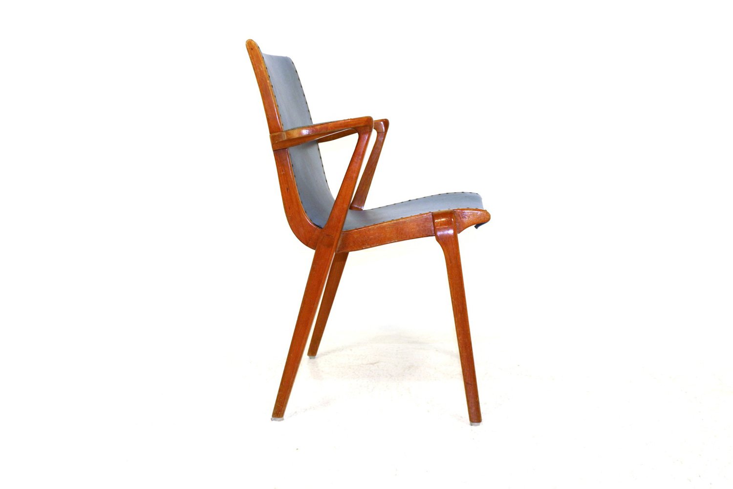 Scandinavian Desk Chair in Beech, Sweden, 1950s for sale at Pamono