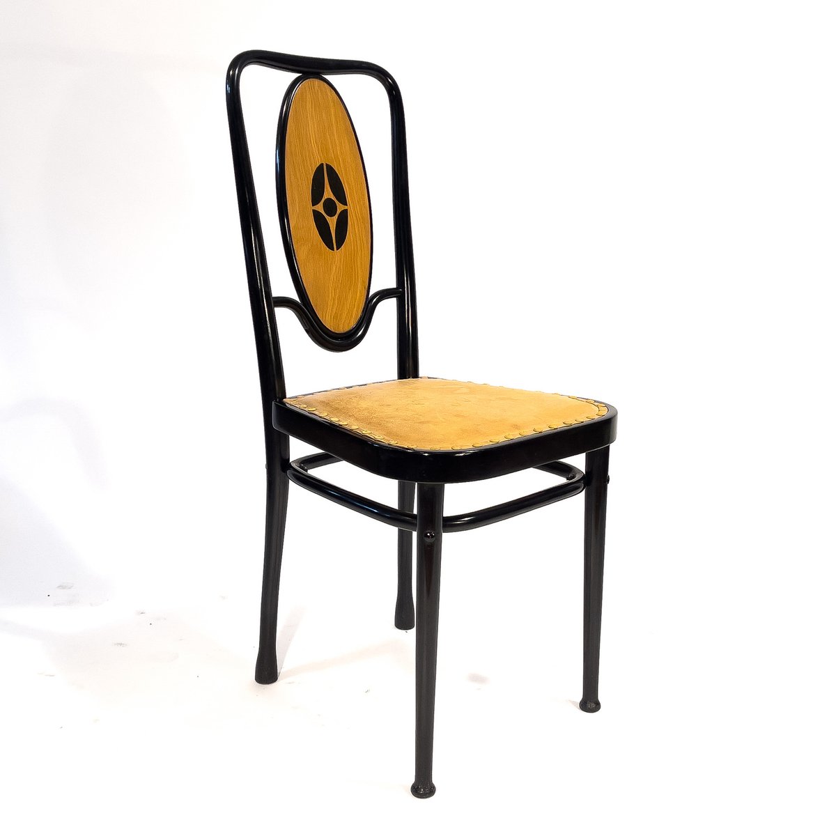Sedie Art Nouveau di Marcel Kammerer per Thonet, Vienna, 1908, set di 2 in vendita su Pamono