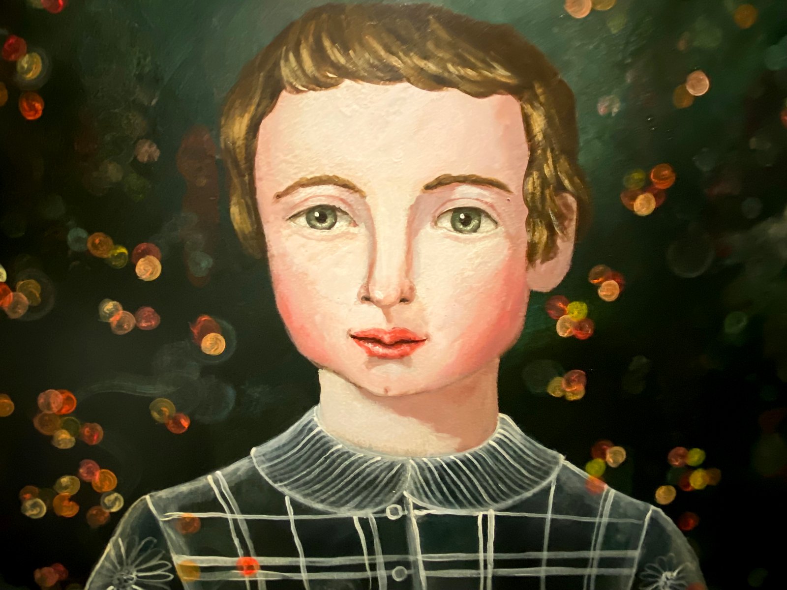 Boy with Calen, Anne Siems, Surreal Figurative Painting, Boy with ...