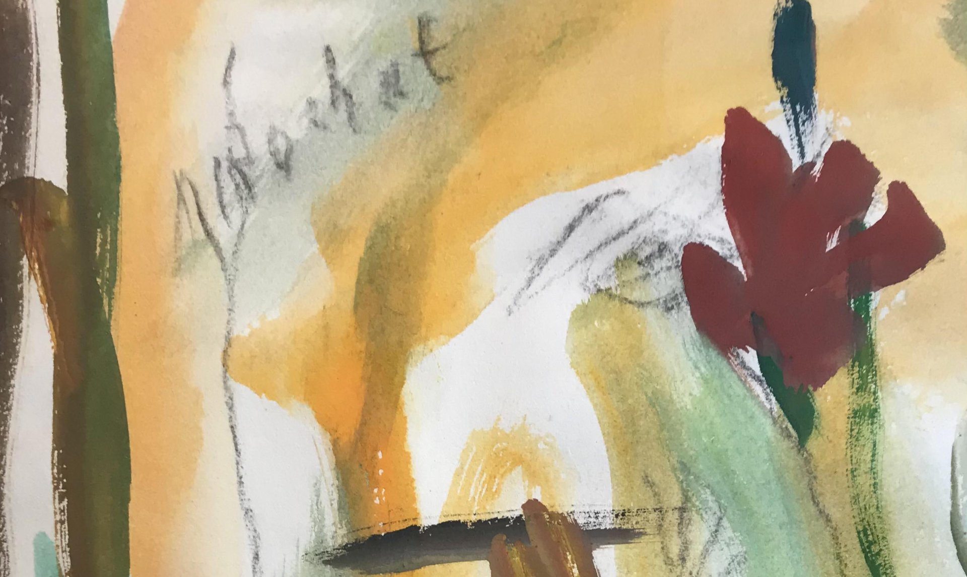 Alexandre Rochat, Bouquet in Jug and Fruit, 1958 for sale at Pamono