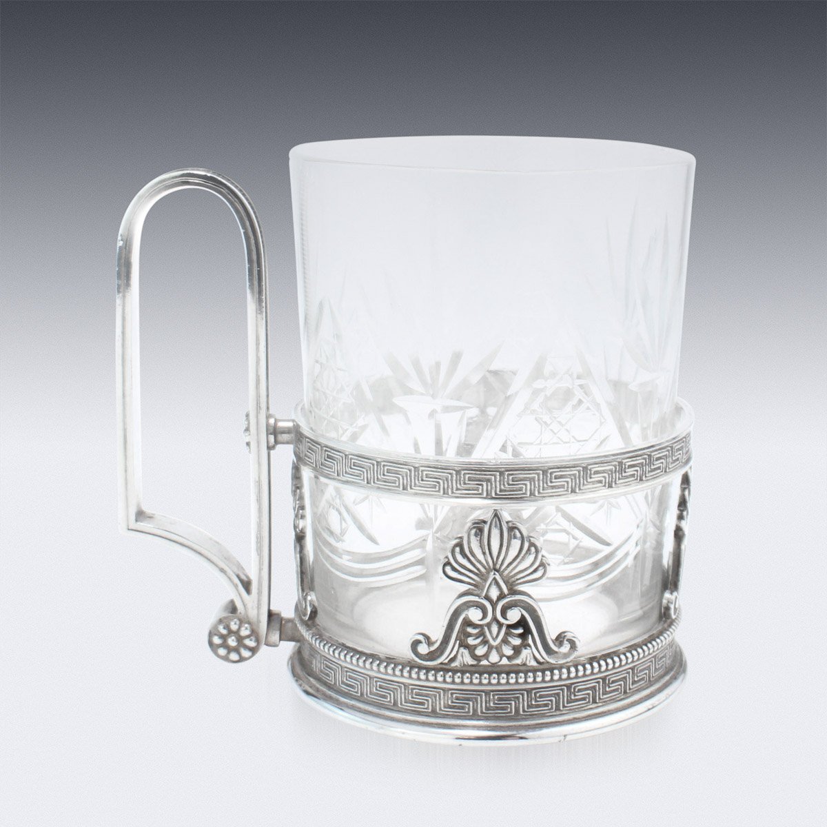Russian Solid Silver Tea Glass Holder From Faberge Moscow 1900s For Sale At Pamono