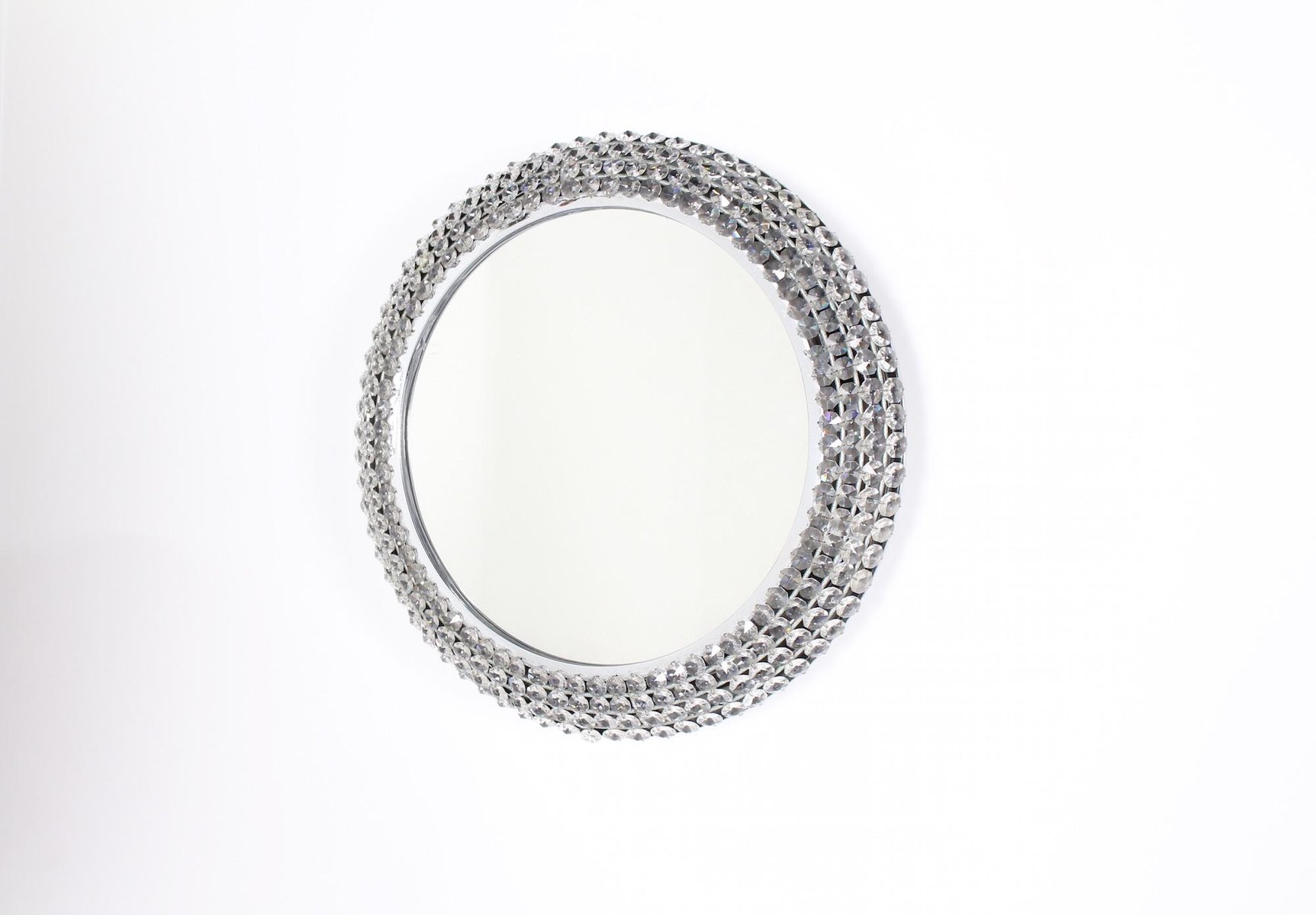 Illuminated Rhinestone Mirror for sale at Pamono