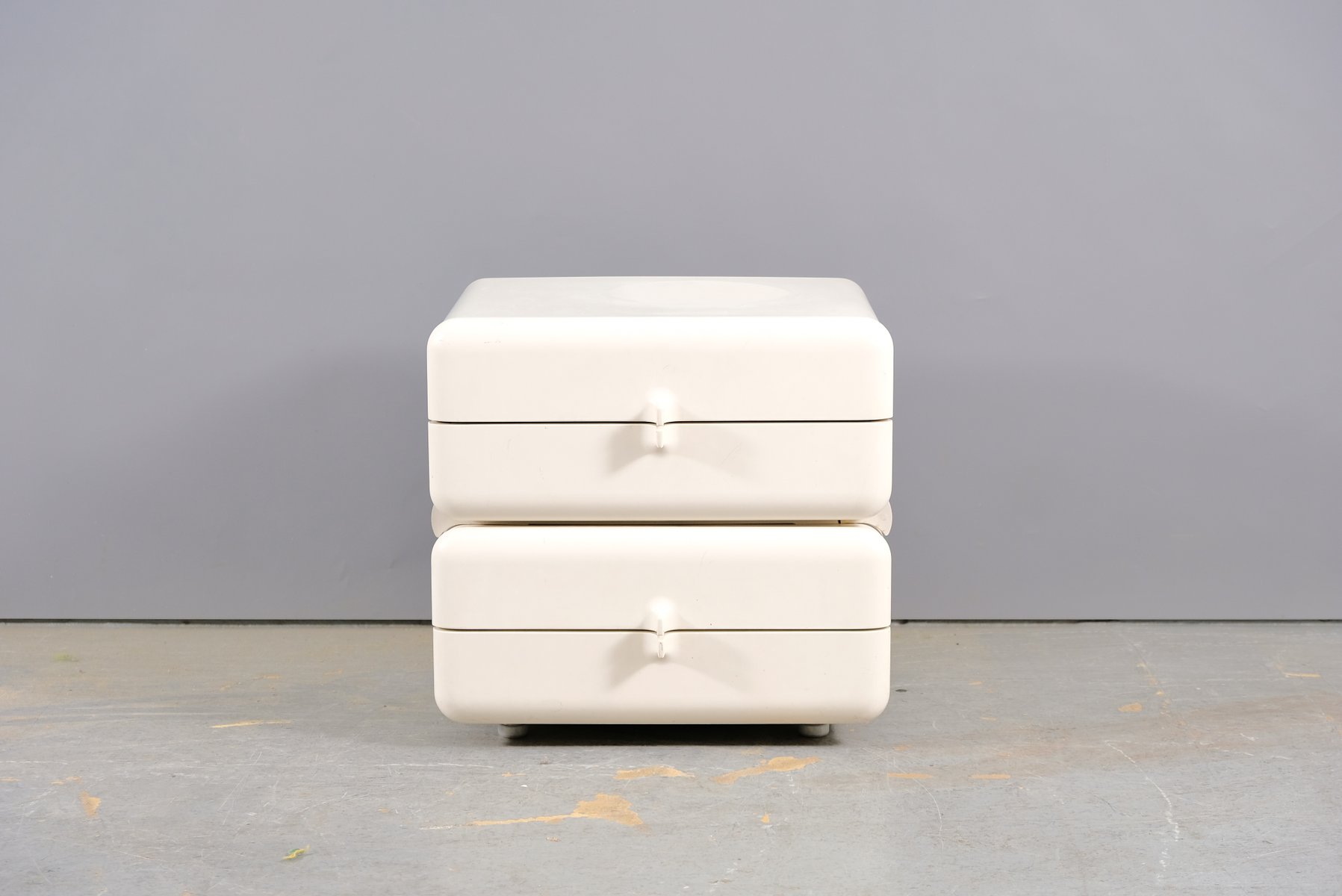 Mid-Century French Space Age White Sideboards, 1960, Set of 2 for sale ...