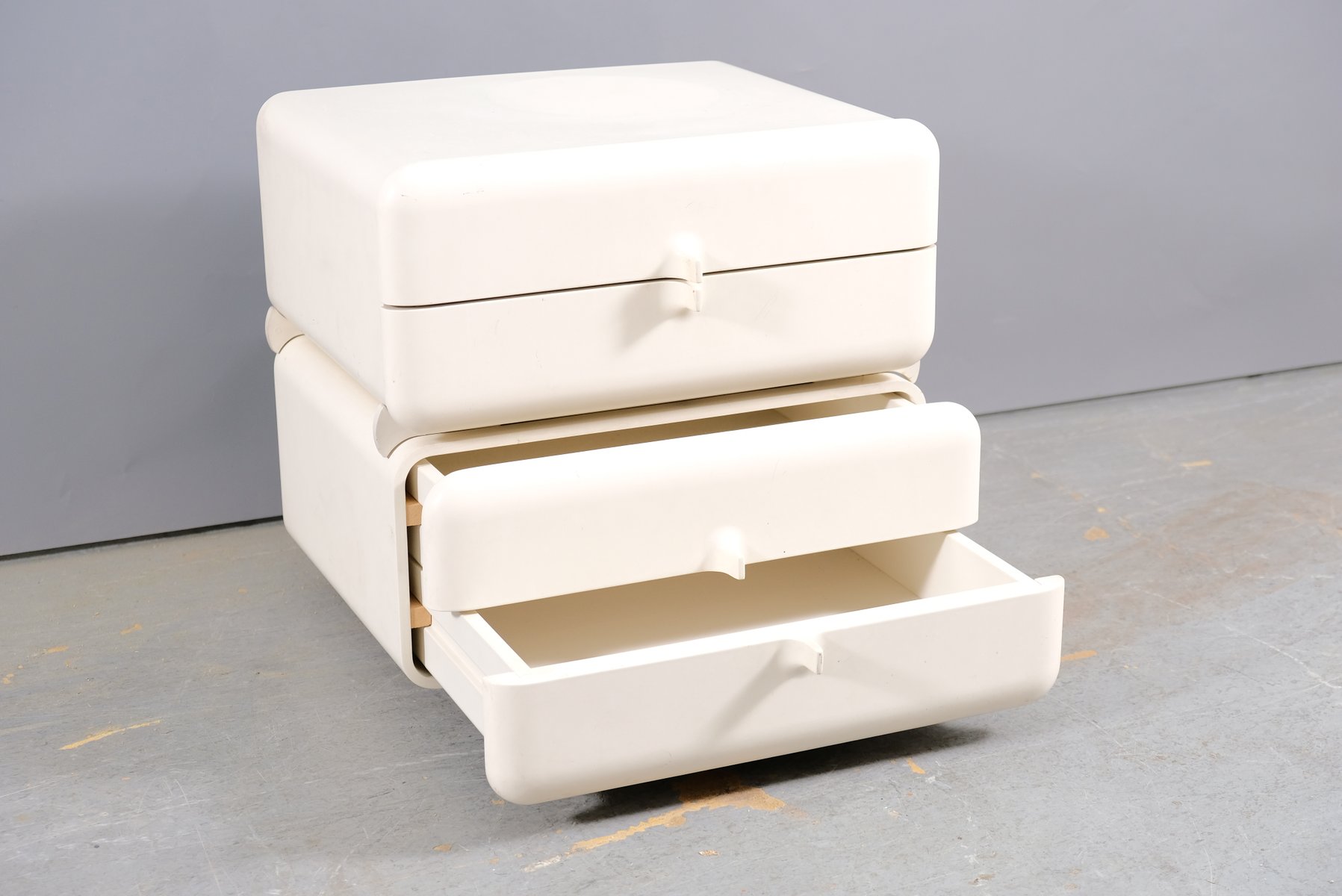 Mid-Century French Space Age White Sideboards, 1960, Set of 2 for sale ...