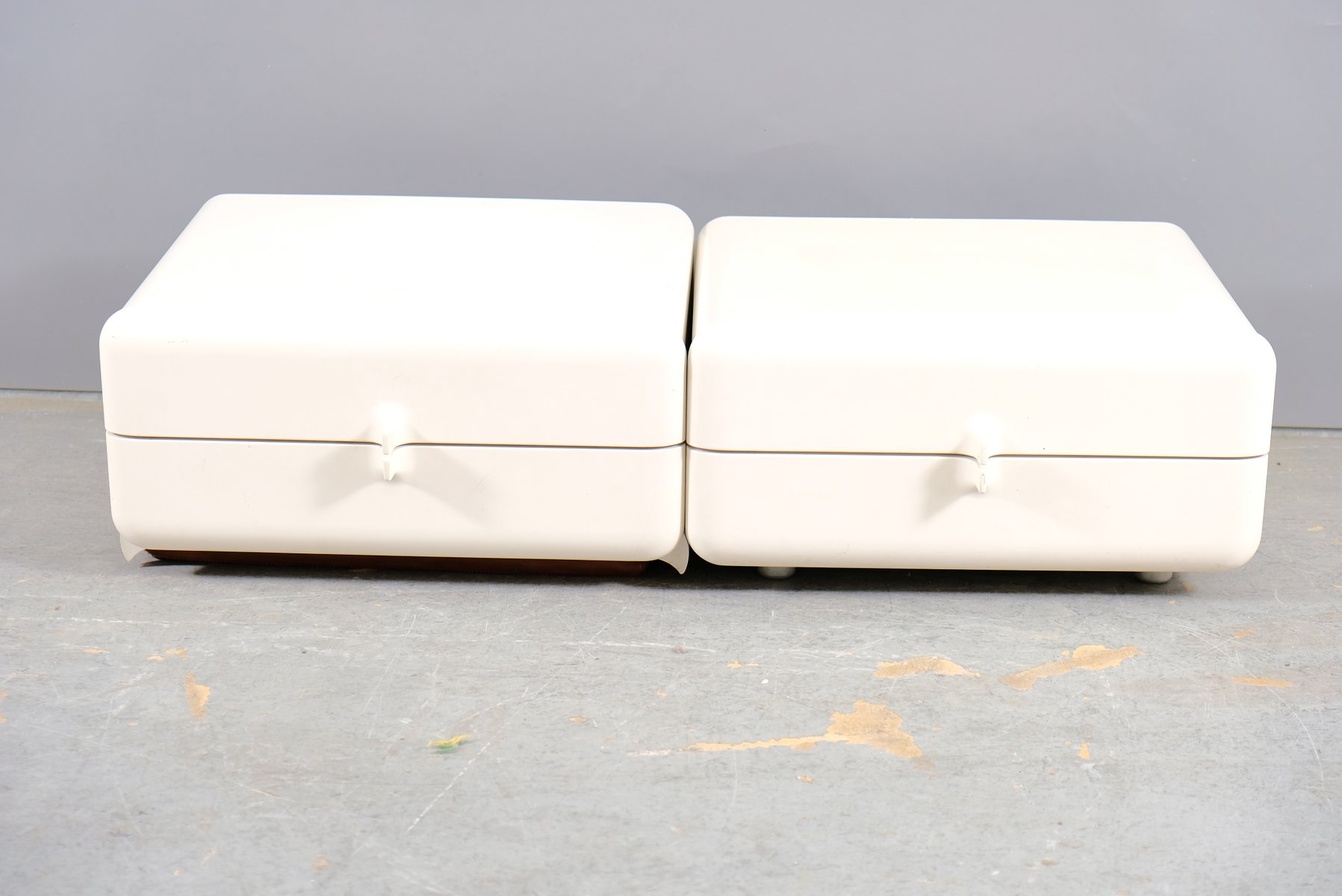 Mid-Century French Space Age White Sideboards, 1960, Set of 2 for sale ...