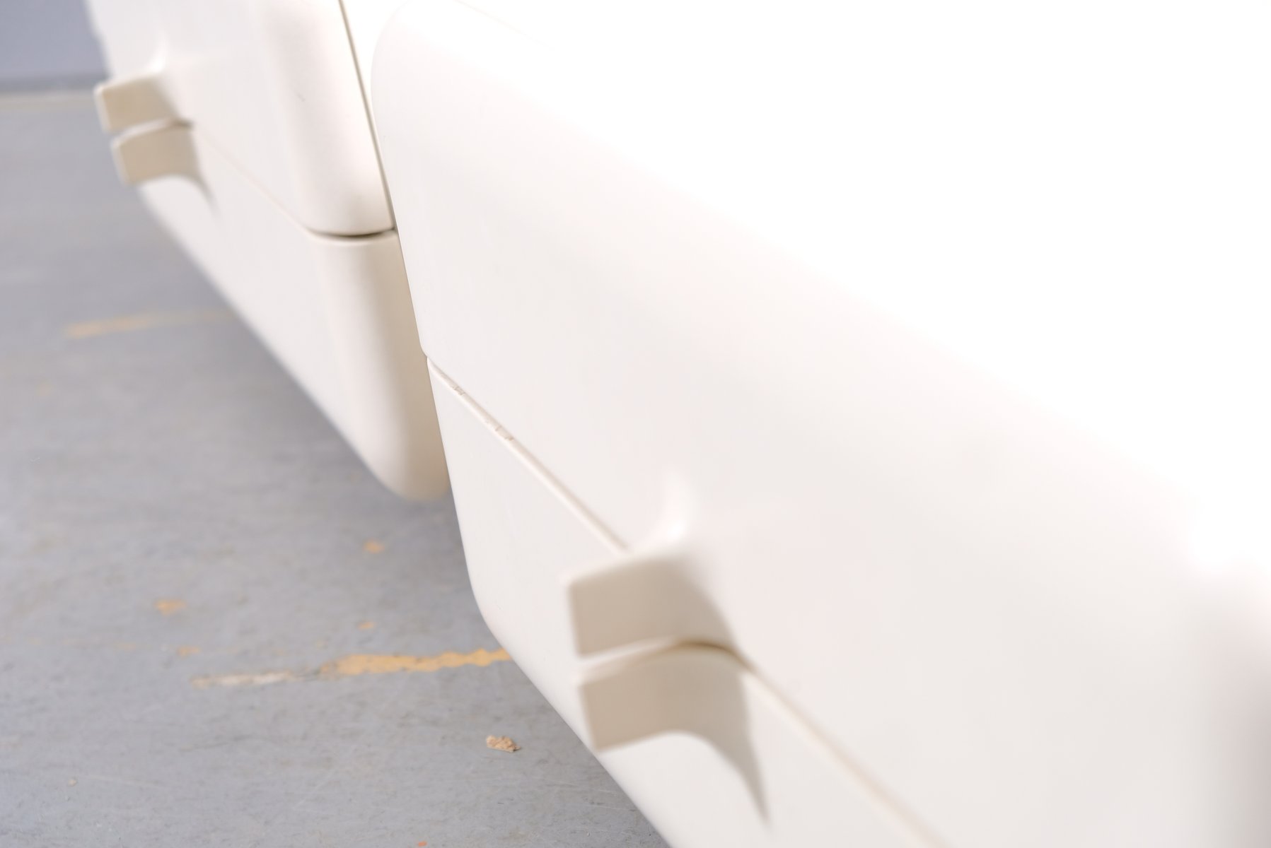 Mid-Century French Space Age White Sideboards, 1960, Set of 2 for sale ...