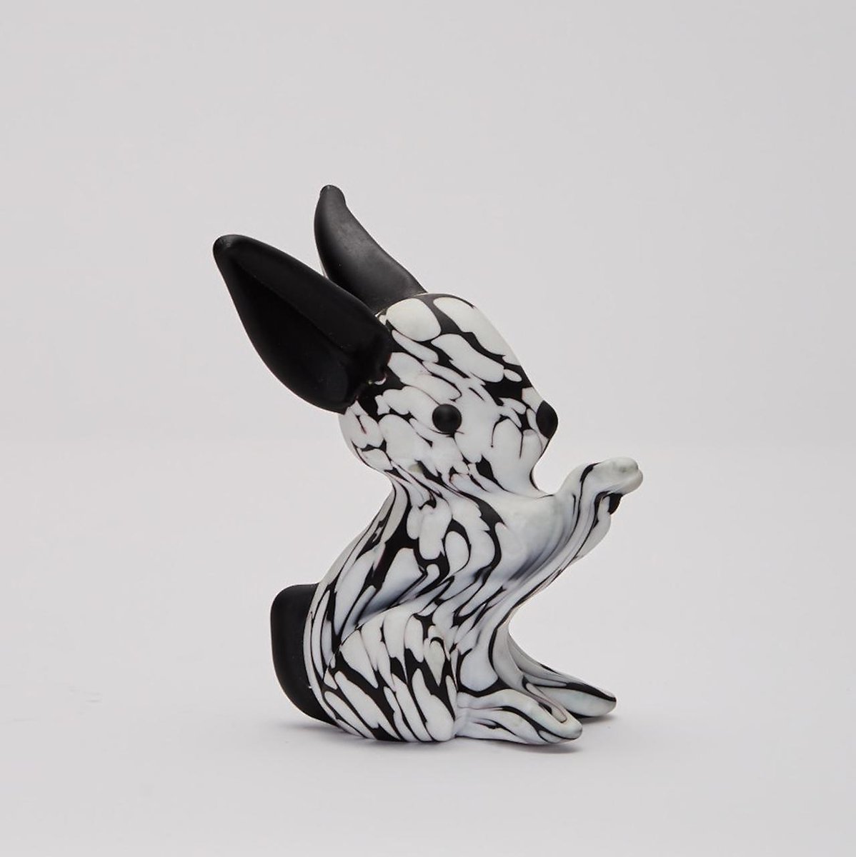 Animal Sculptures in Black and White by Archimede Seguso, Set of 4 for ...