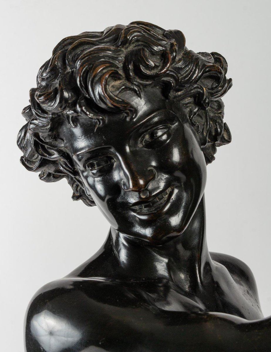 Bronze Sculpture of a Cymbal Player for sale at Pamono