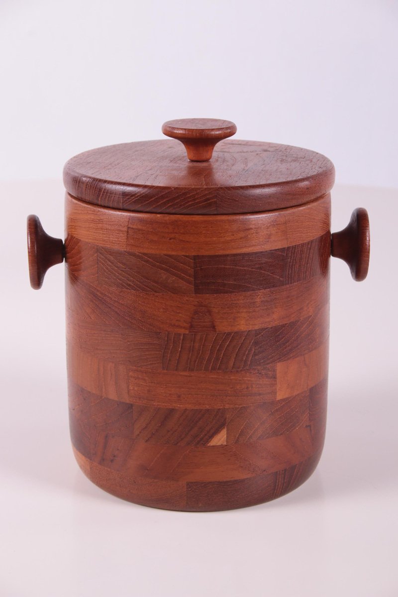 Vintage Teak Ice Bucket from Viners of Sheffield for sale at Pamono