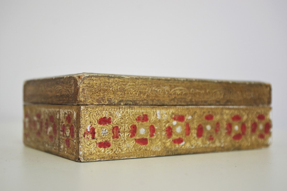 Venice Boxes in Fabric and Wood, 1970s, Set of 5 for sale at Pamono