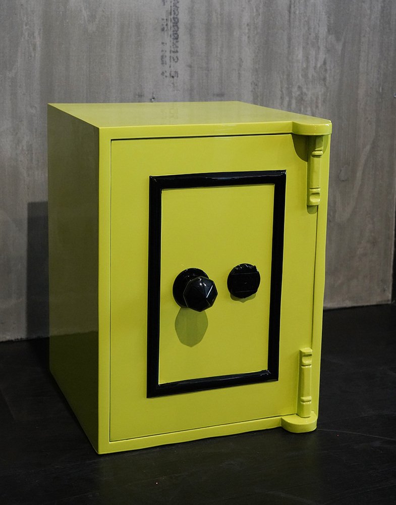 Vintage Yellow Pantone 389C Safe for sale at Pamono