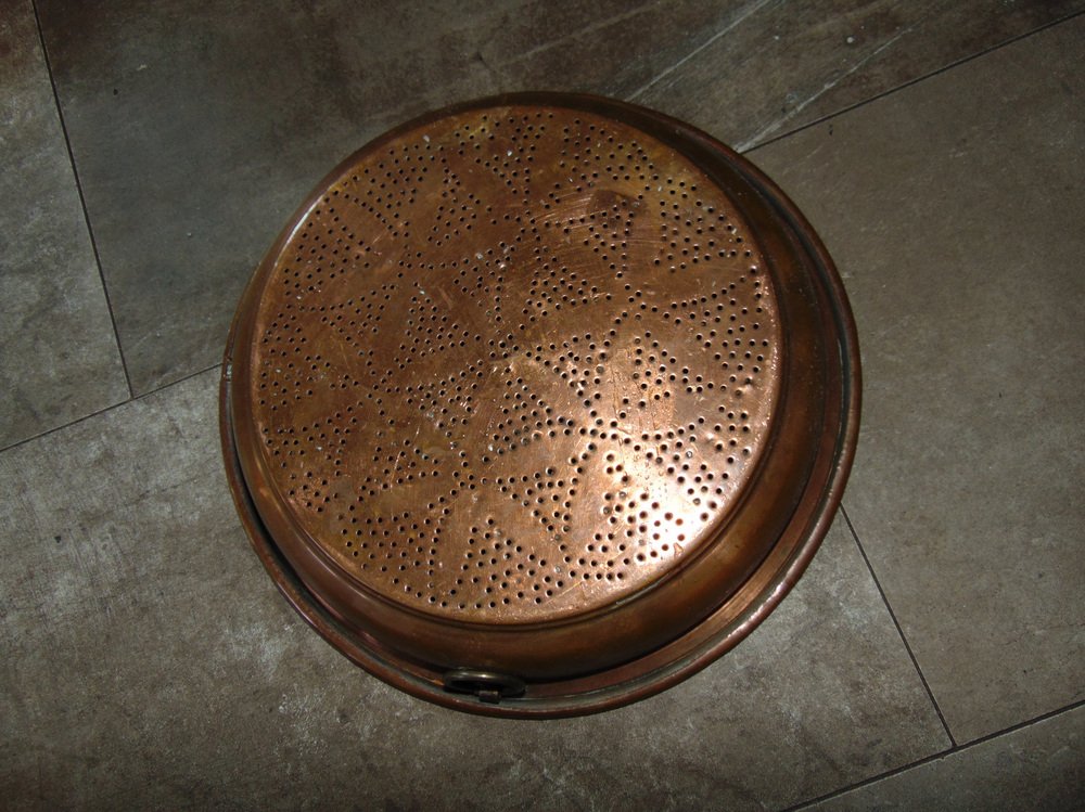 Vintage Copper Strainer or Colander, 1950s or 1960s for sale at Pamono