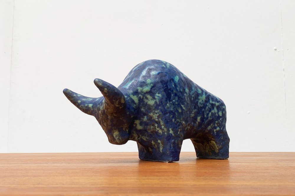 Vintage German Taurus Pottery Sculpture from Otto Keramik for sale at ...