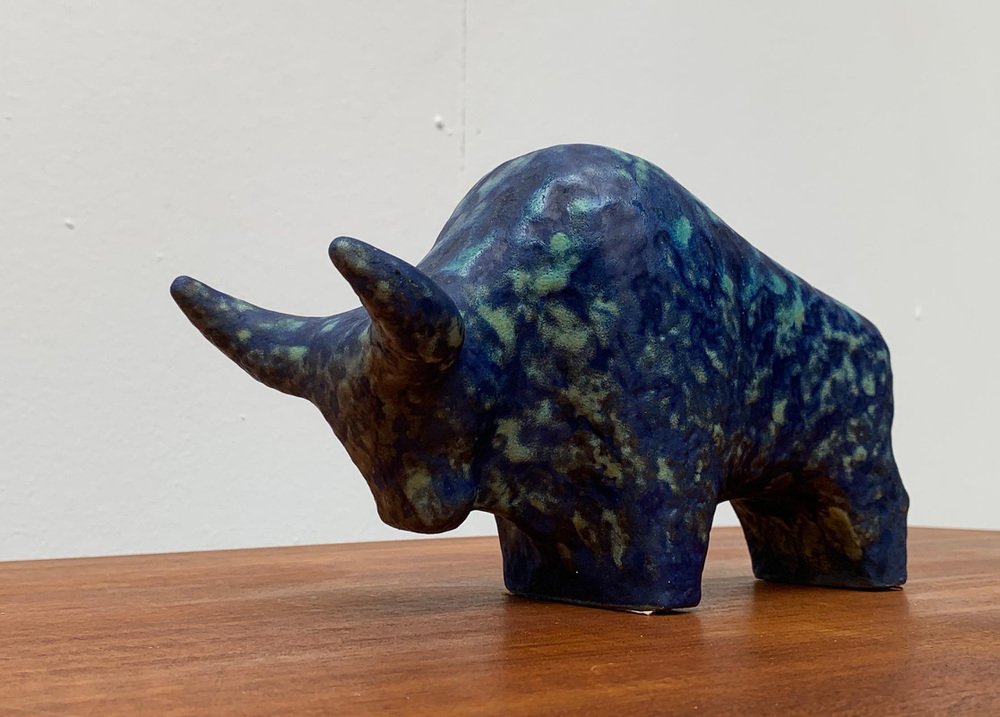Vintage German Taurus Pottery Sculpture from Otto Keramik for sale at ...